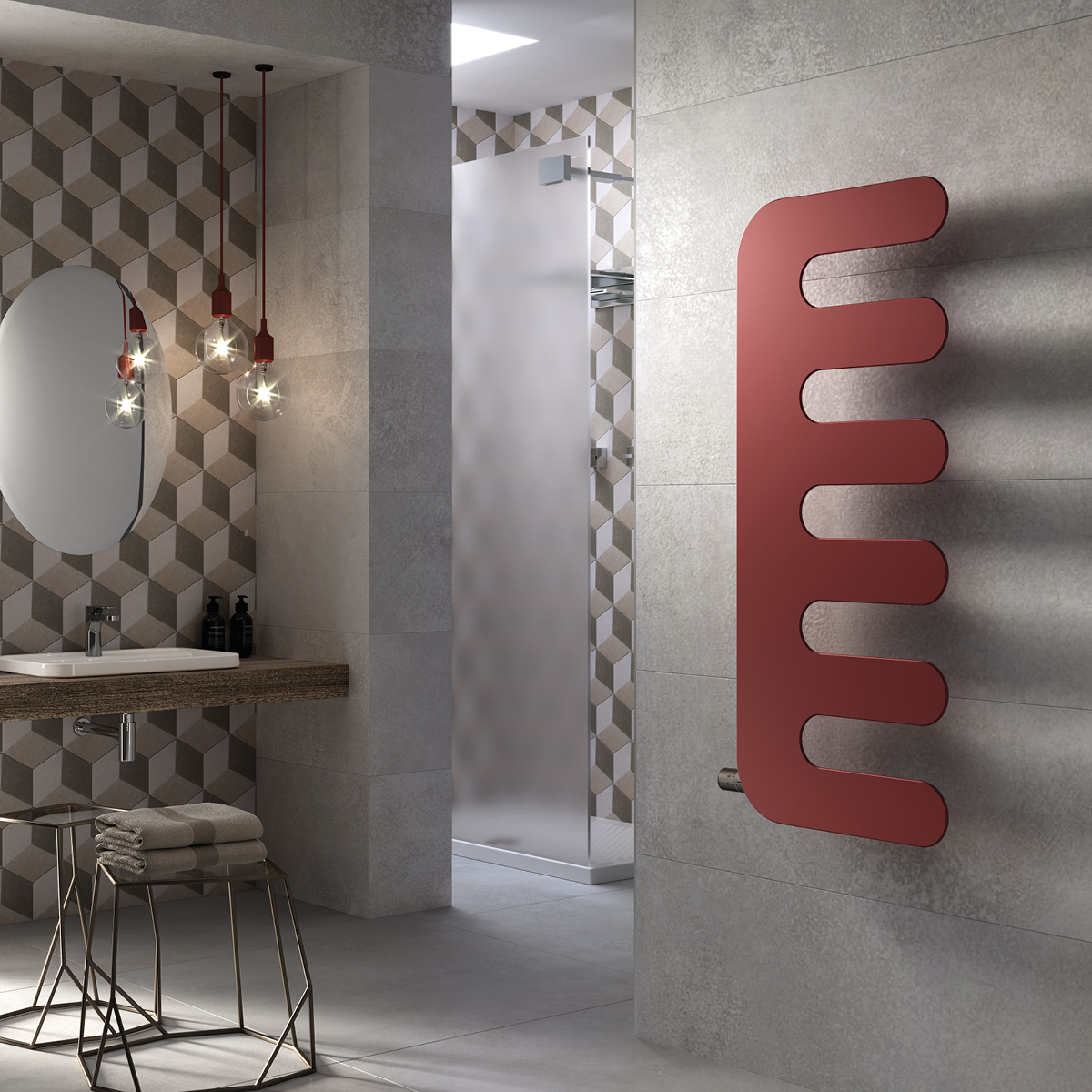 Designer vertical radiators E.Sign | Cordivari Design
