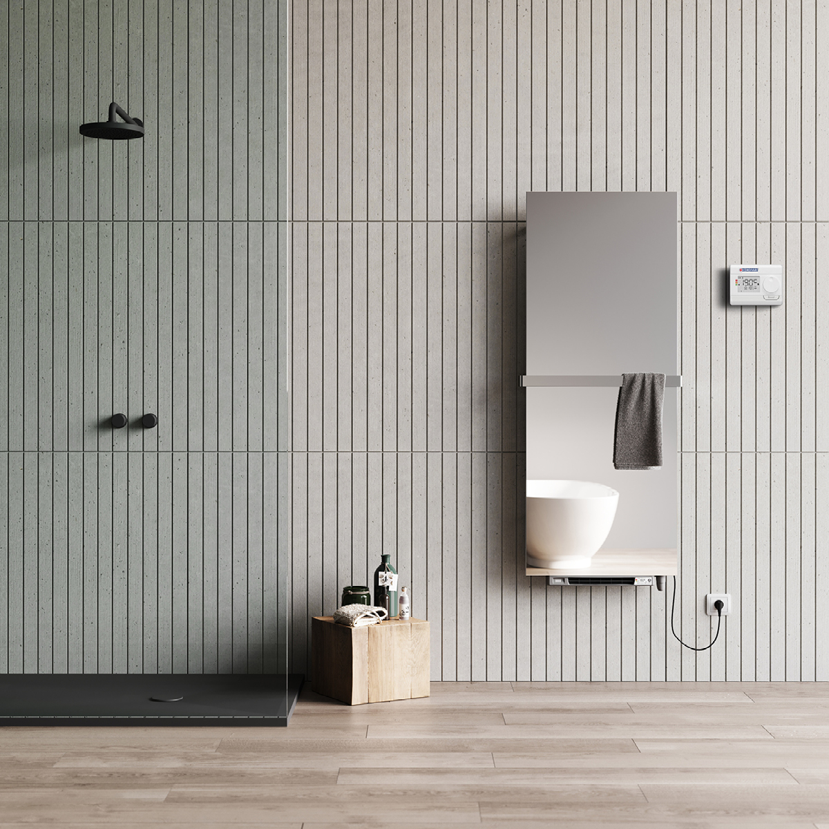 Bathroom electric radiator Frame Blower | Cordivari Design